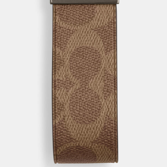 Coach | Accessories | Coach Loop Key Fob In Signature Canvas Gunmetal ...